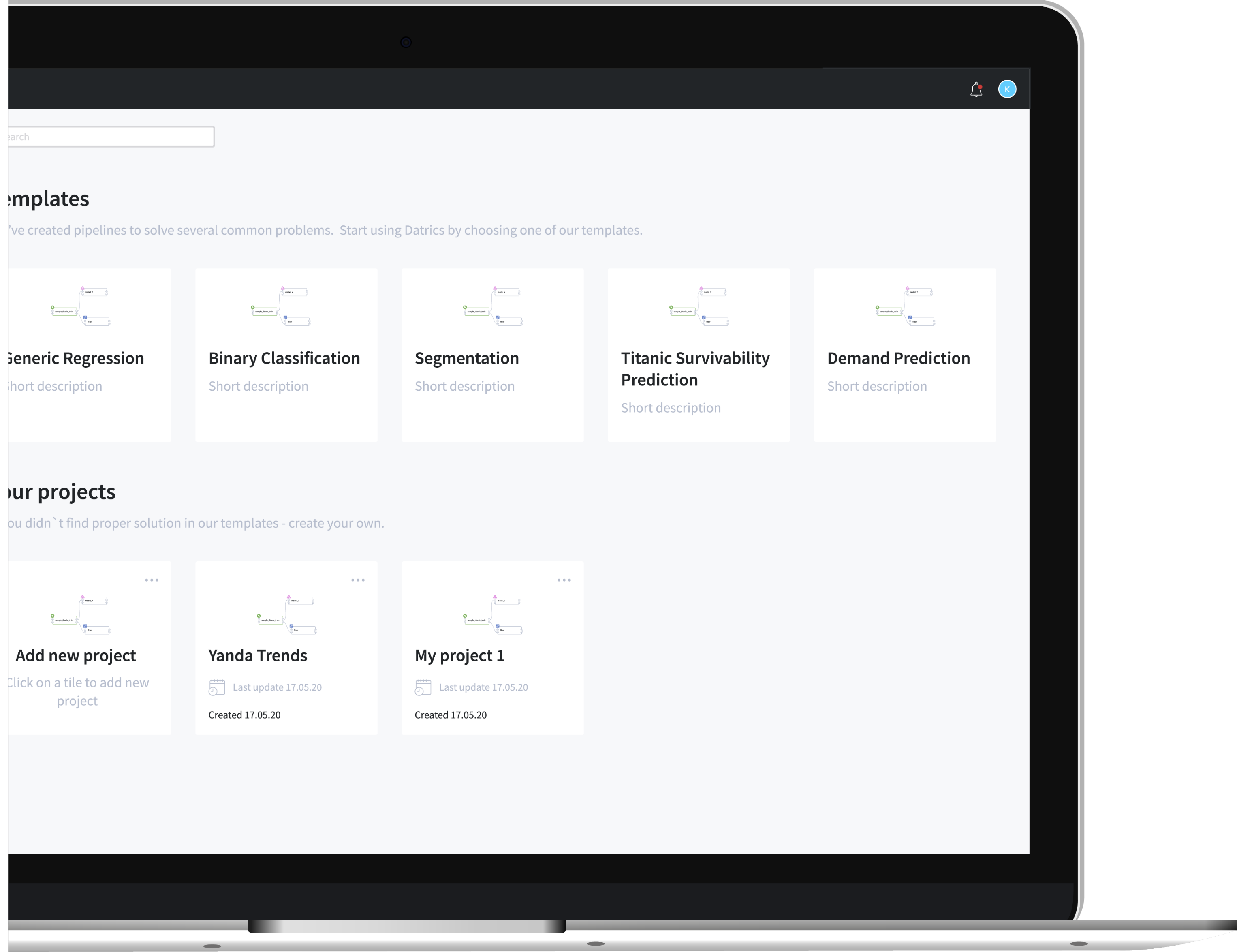 Datrics data science & analytics automation platform overview